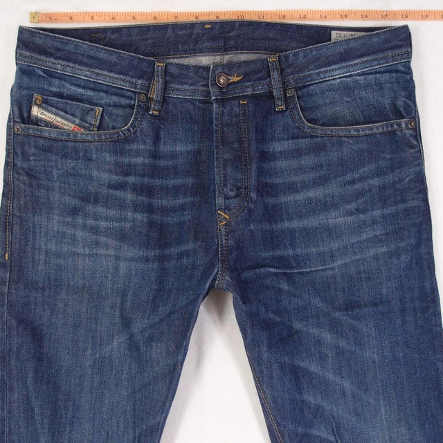 VAQUEROS PARA HOMBRE diésel BUSTER 0838E delgados azules cónicos w35 ...