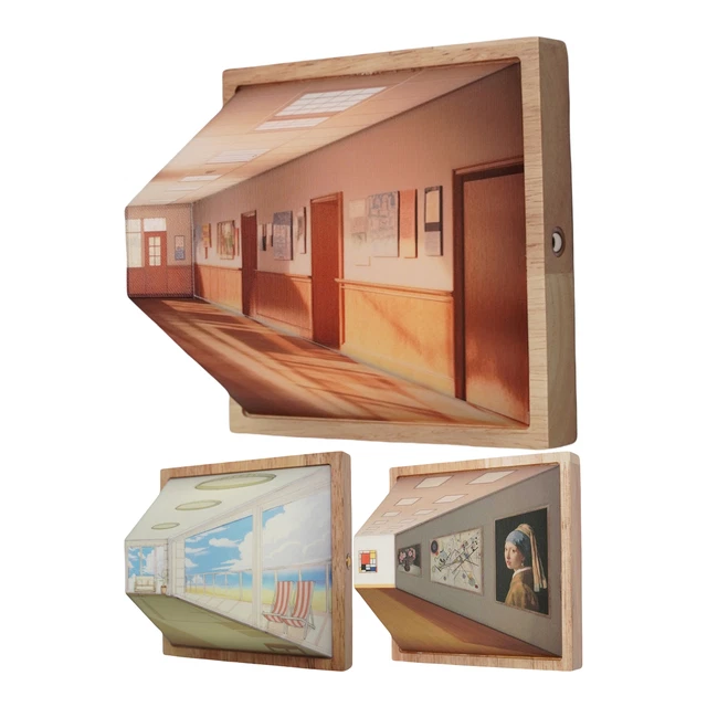 3D OPTICAL ILLUSION Wall Art Ambient Lighting Painting Decor Wall Art ...