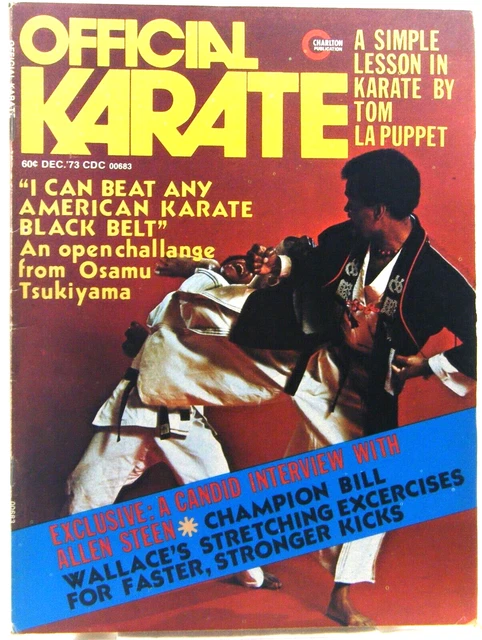 OFFICIAL KARATE MAGAZINE December 1973 Simple Karate Lesson Tom La ...