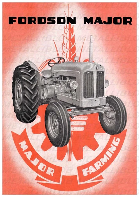 FORDSON MAJOR TRACTOR - Brochure Inspired Poster (A3) £2.95 - PicClick UK