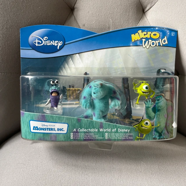 DISNEY PIXAR MICRO World Monsters Inc 3 Figure Collectible Play Set ...