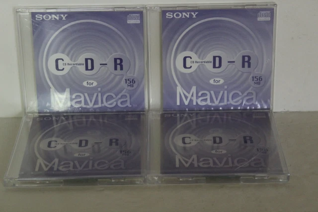 LOT OF 4 Sony Mavica Mini CDR CD-R Recordable Disc Digital Camera 156mb ...