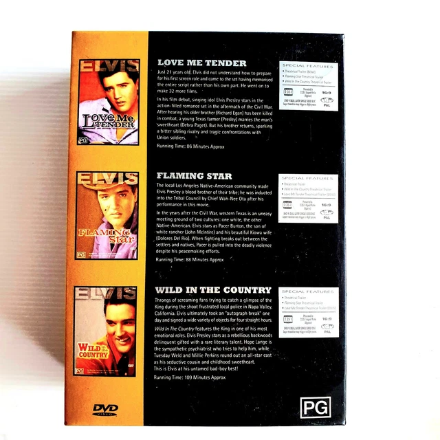 THE KING | Elvis Presley Collection 3 x DVD Gift Set, Films That Rock ...