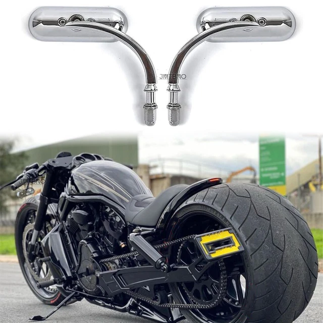 FOR HARLEY DAVIDSON V ROD VROD VRSCF Pair Chrome Oval Motorcycle ...
