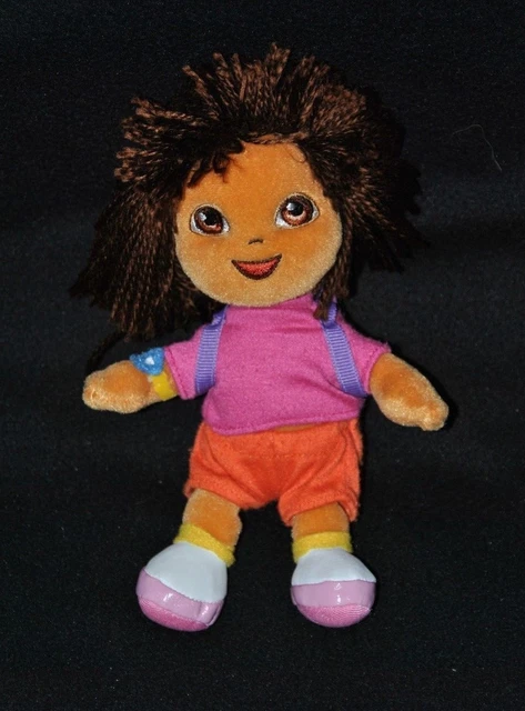 PLUSH WELDED DOLL Dora the Explorer TY Backpack Purple 19 cm TTBE £14. ...