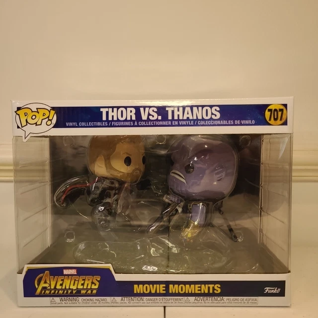 FUNKO POP MARVEL Avengers Infinity War Thor vs. Thanos Movie Moment ...
