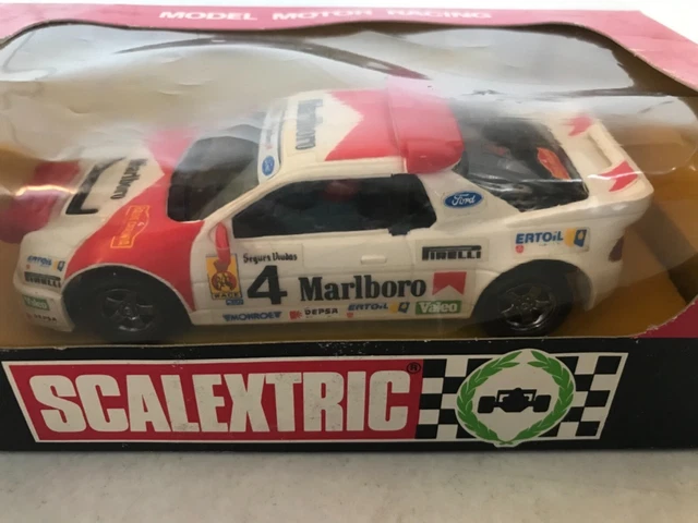 SCX SCALEXTRIC FORD RS200 Marlboro Antonio Zanini Rally Catalogna 1986 ...