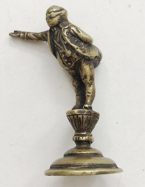 ANTIQUE VICTORIAN BRASS pipe tamper Mr Pickwick From Charles Dickens £ ...