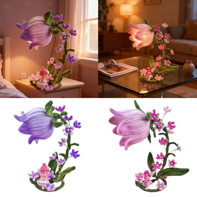 PIPE CLEANERS FLOWER Table Lamp DIY Art Projects Craft Supplies DIY ...