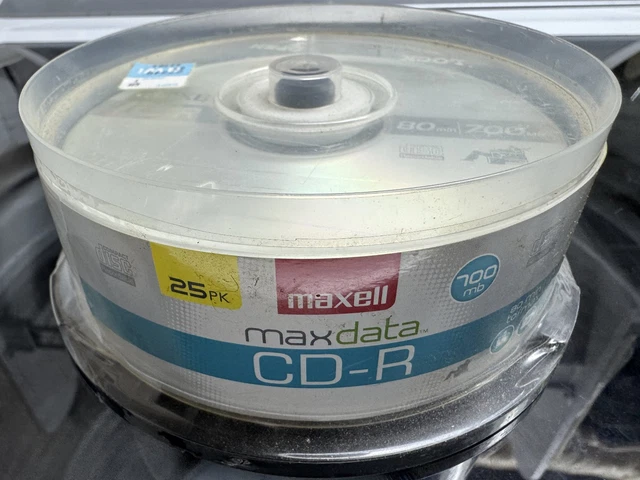 25 PACK MAXWELL Max Data CD-R 700mb 80min 48x NEW SEALED $7.00 - PicClick