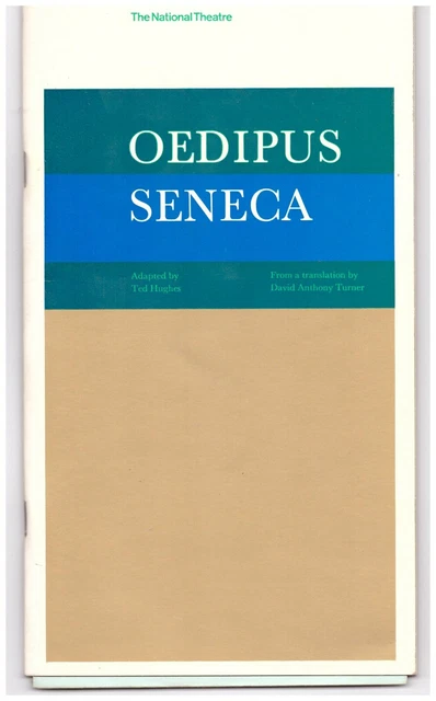 OEDIPUS (SENECA). National Theatre Programme 1979 + Cast list. £10.08 ...