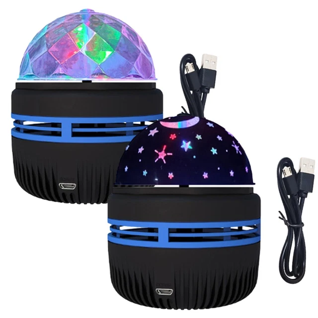 DISCO LIGHT LED Star Projector Lamp 360° Rotation Magical Ball Light ...