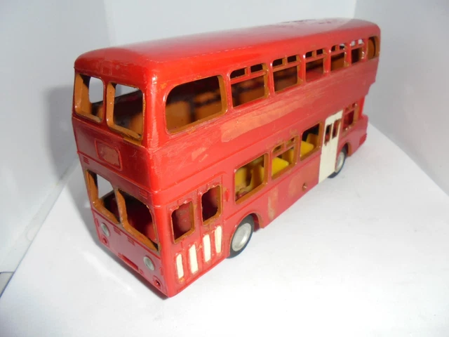 NFIC TOYS FRICTION POWERED RED ATLANTEAN TYPE DOUBLE DECKER BUS HONG ...