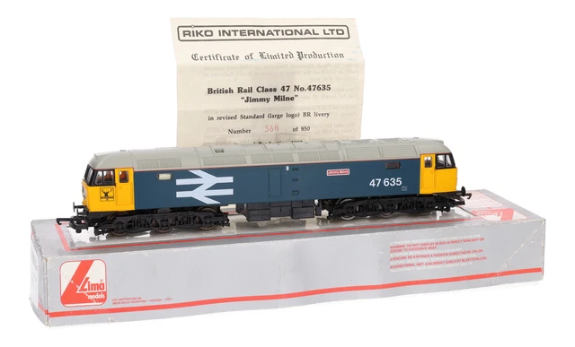 205206 LIMA OO Gauge Class 47 47635 'Jimmy Milne' BR Blue Large Logo ...