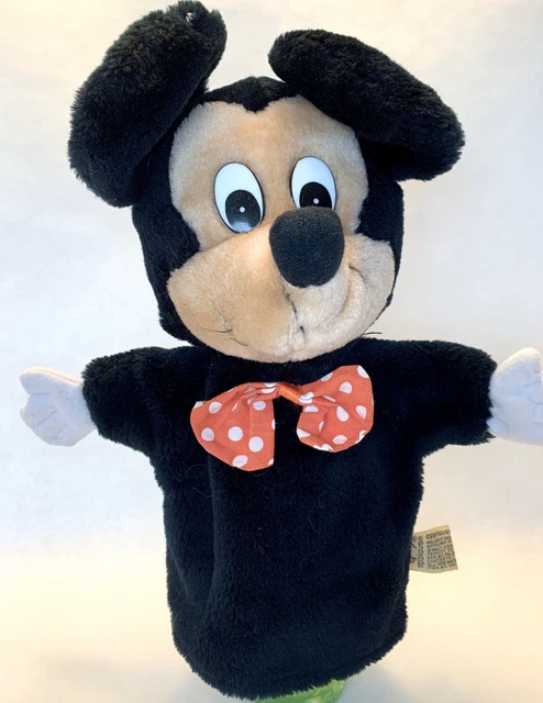 DISNEY MICKEY MOUSE hand puppet vintage applause plush stuffed animal ...