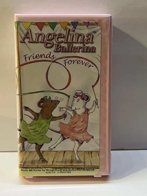 LOT DE 2 bandes VHS Angelina Ballerina, Friends Forever & Angelina In ...