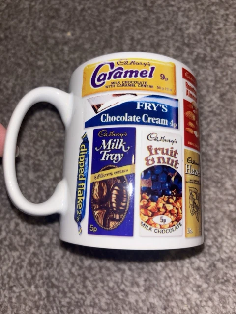 CADBURY RETRO SWEETS Mug Vintage Chocolate Bar Wrapper Design Ceramic ...