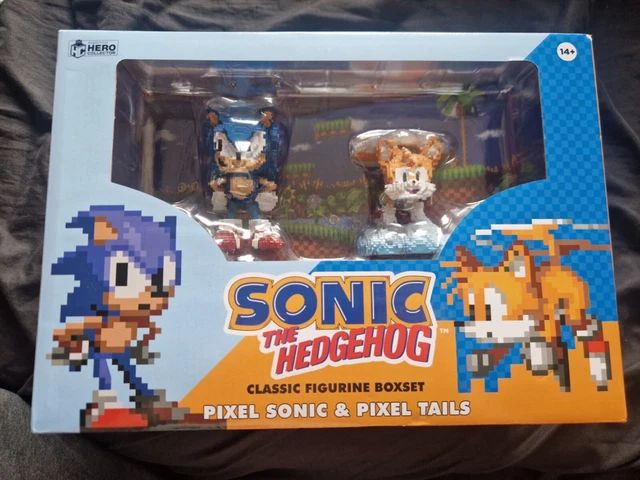PIXEL SONIC & PIXEL TAILS Classic Figurine Boxset Eaglemoss Hero ...
