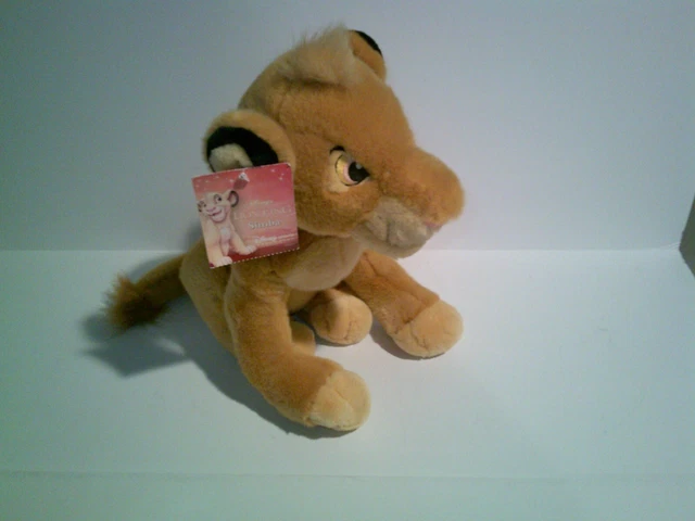 DISNEY STORE LION King Young Simba Cub 14" Original Plush Stuffed ...