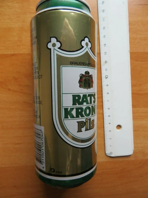 LEERE DOSE ALU / Blechdose Bierdose 0,5L Ratskrone von 1999 Bier Mammut ...