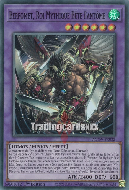 YU-GI-OH! BERFOMET, ROI Mythique Bête Fantôme : SR AGOV-FR032 EUR 1,00 ...
