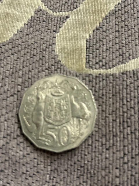 1971 50C &FIFTY Cent" Uncirculated Coin Unc Australian Elizabeth II ...