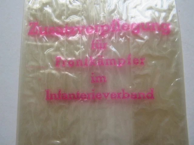 WW2 GERMAN WEHRMACHT front line infantry troops ration pkt scarce ...