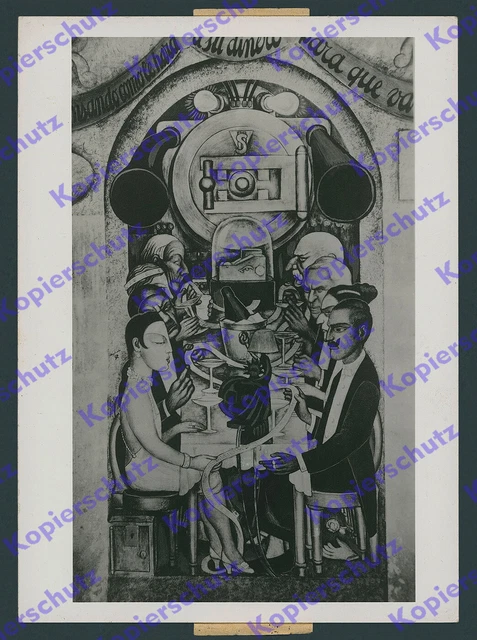 ILLUS-PRESSEFOTO DIEGO RIVIERA Wall Street Banquet Rockefeller Morgan ...