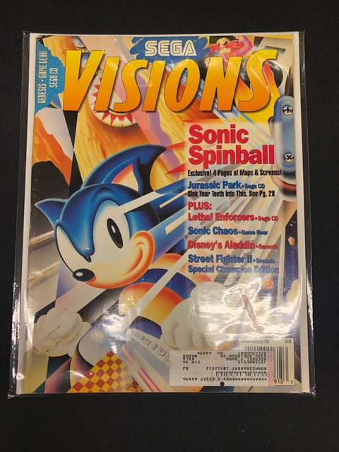 SEGA VISIONS MAGAZINES 1990 1992 1993 Sonic 2 Cover Lot of 3 £27.22 ...