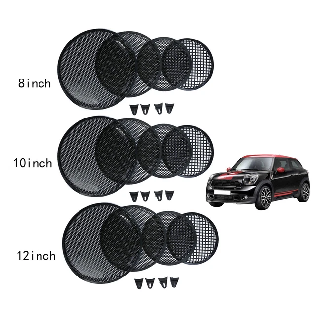 8/10/12 INCH GRILL Mesh Easily Installation for Car Subwoofers and ...