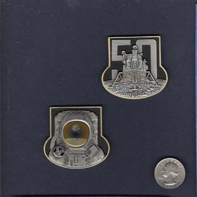 APOLLO 11 MOON LANDING 1969 50th Challenge Coin NASA Neil Armstrong ...