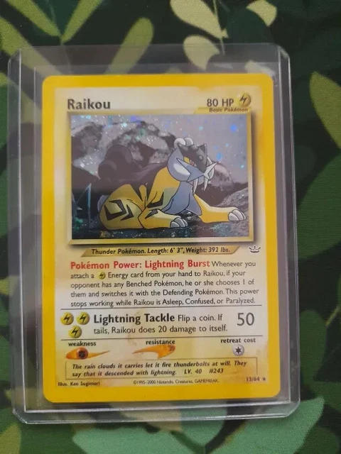 POKÉMON TCG - Raikou 13/64 Excellent Rare Holo Neo Revelation 2000 Vintage EUR 58,24 - PicClick IT