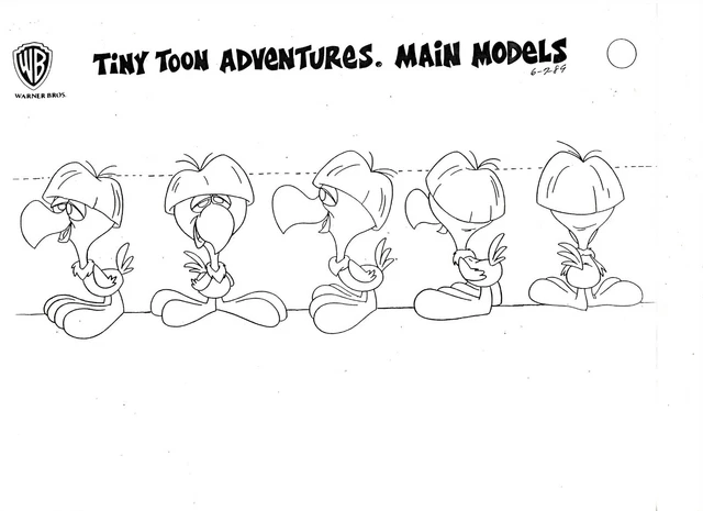 TINY TOON ADVENTURES Character CONCORD CONDOR Model Sheet Archival Copy ...
