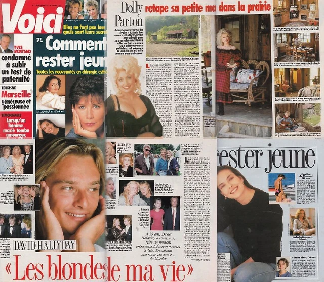 VOICI FRANKREICH David Hallyday,Carole Bouquet,Dolly Parton,Nicole ...