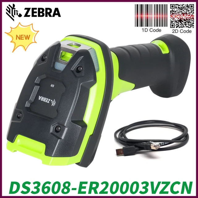 ZEBRA DS3608-ER20003VZCN ULTRA-RUGGED Handheld 2D Barcode Scanner With ...