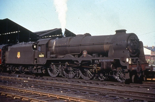 COLOUR RAIL SLIDE, BRM675, former LMS Royal Scot, 46170 'British Legion ...