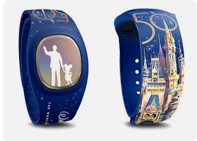 DISNEY PARTNERS 50TH Anniversary Walt Mickey Castle Magic Band Plus NON ...