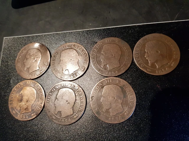 UNE PIÈCE DE CINQ 5 centimes napoléon III 1854 D au choix EUR 1,19 ...