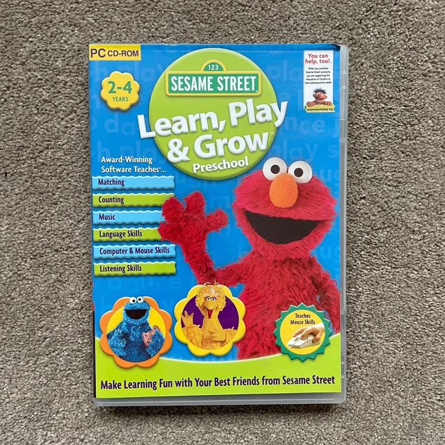 SESAME STREET LETS go to Preschool PC CD-ROM Learning Game Age 3-5 £4. ...