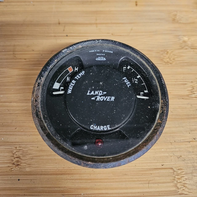 LAND ROVER INSTRUMENT Cluster Gauge Ammeter Ampere Fuel Jaeger Series 1 ...