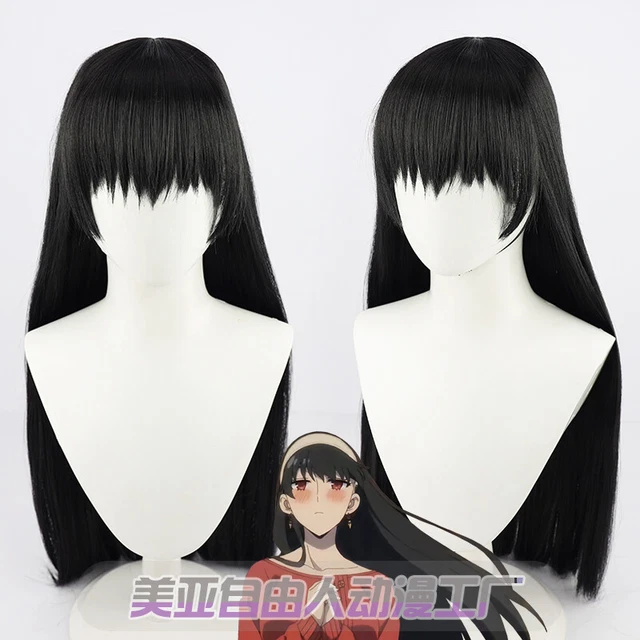 ANIME SPY X FAMILY Princess Yor Forger Long Hair Cosplay Wig Harajuku ...