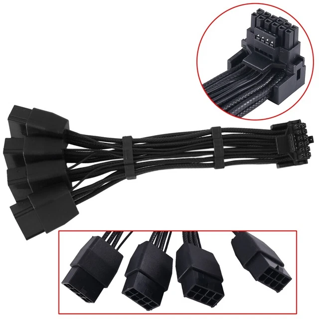 GPU RTX4090 RTX4080 serie 16AWG 4X8 pin PCI-E su 16 pin (12+4) PCI-E 5. ...