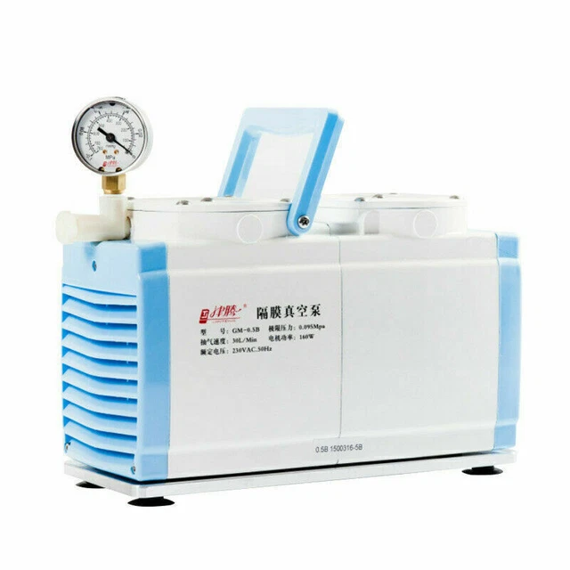 OIL FREE DIAPHRAGM Lab Vacuum Pump 20L/m Pressure adjustable for ...