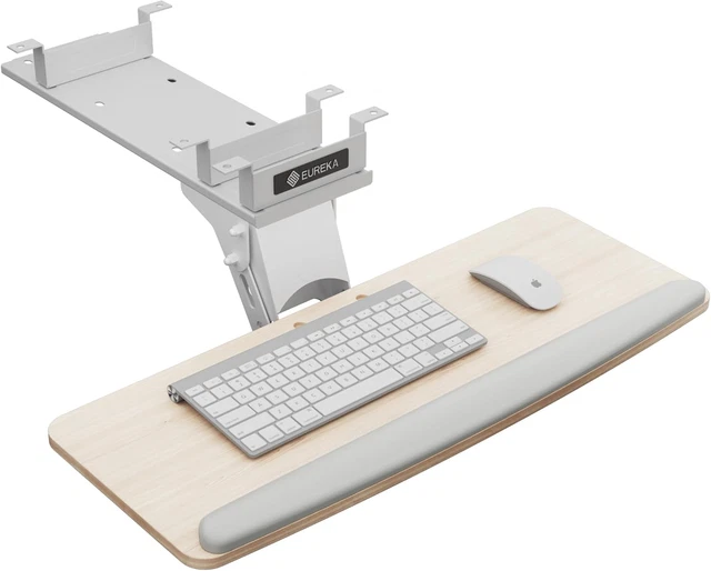 KEYBOARD TRAY HEIGHT Adjustable, Swivel Tilt Computer Keyboard Drawer ...