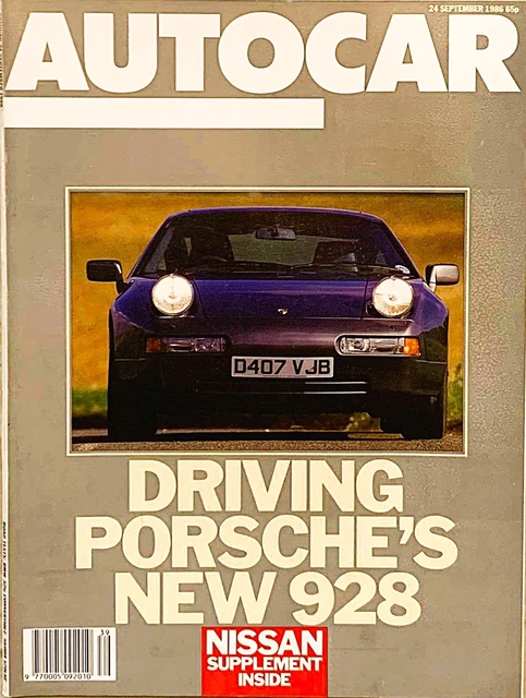 AUTOCAR MAGAZINE 24-SEP-86- Porsche 928, BMW 325i Convertible E30 ...