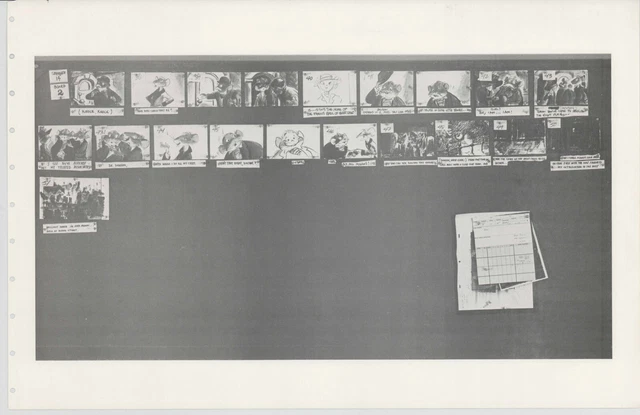 Great Mouse Detective Walt Disney Production Animation Storyboard Sheet ...