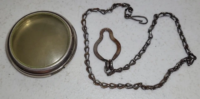 VINTAGE/ANTIQUE MILITARY PROTECTIVE Pocket Watch Case & Metal Pocket ...
