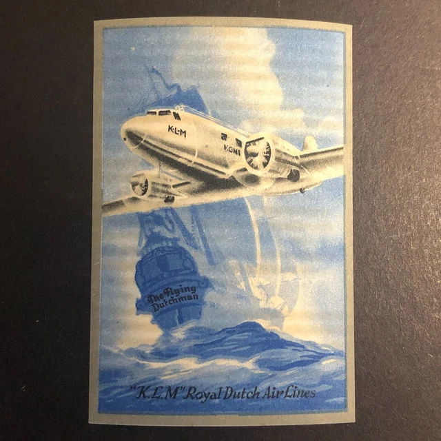 KLM ROYAL DUTCH Airlines "The Flying Dutchman" Poster Stamp Luggage ...