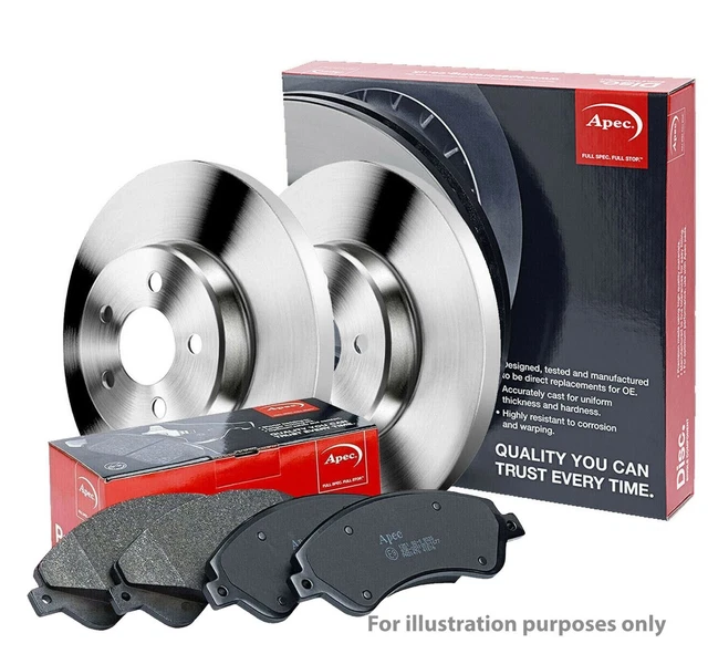 GENUINE APEC REAR Brake Discs & Pads Set Solid for Suzuki Swift £68.19 ...