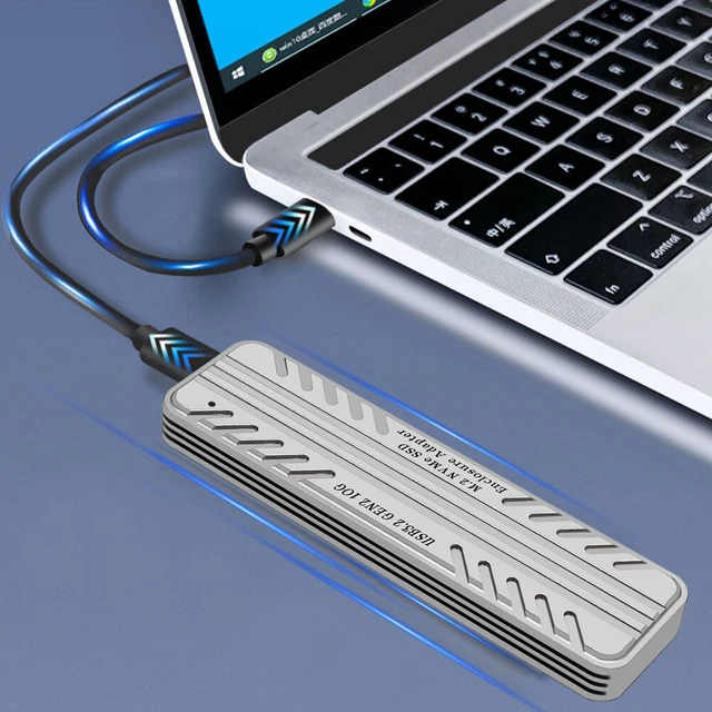 M.2 NVME HDD Storage Box USB 3.2 Gen2 for SSD 2230/2242/2260/2280 ...
